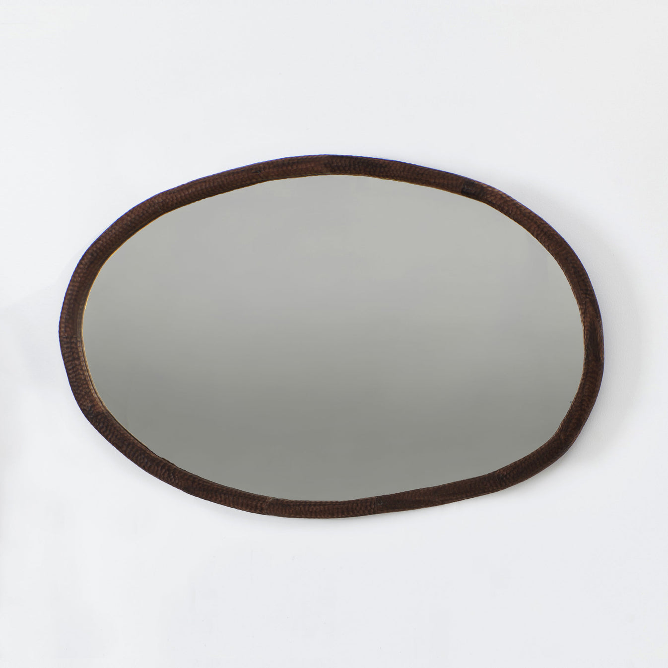 Amarante Oval Mirror in Walnut, Mirrors – Claude Home