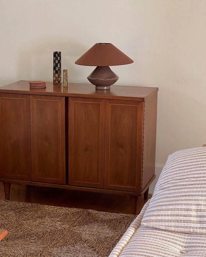 Brown Conical Glass Lamp by Los Objetos Decorativos, Table Lamps ...