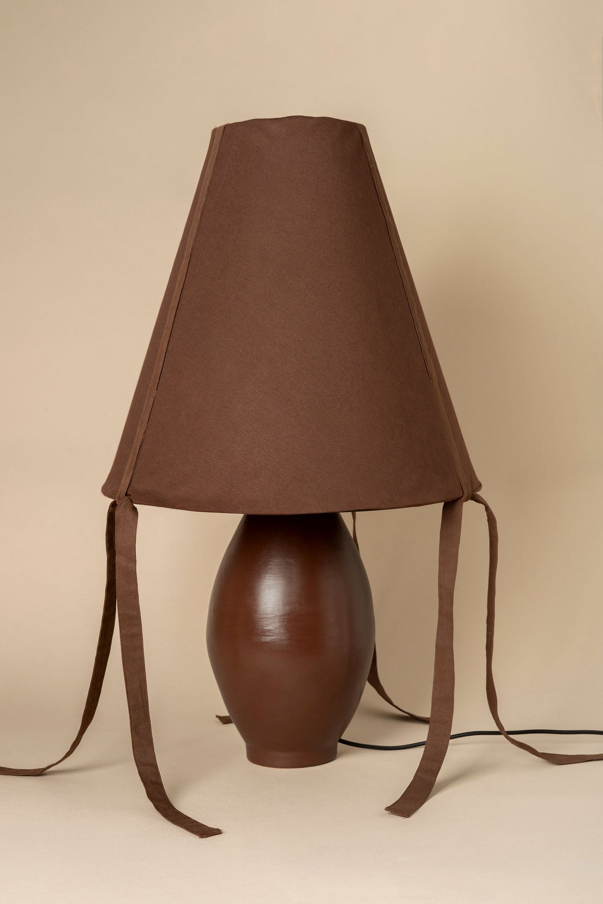 Brown Ceramic Large Lamp by Los Objetos Decorativos, Table Lamps ...
