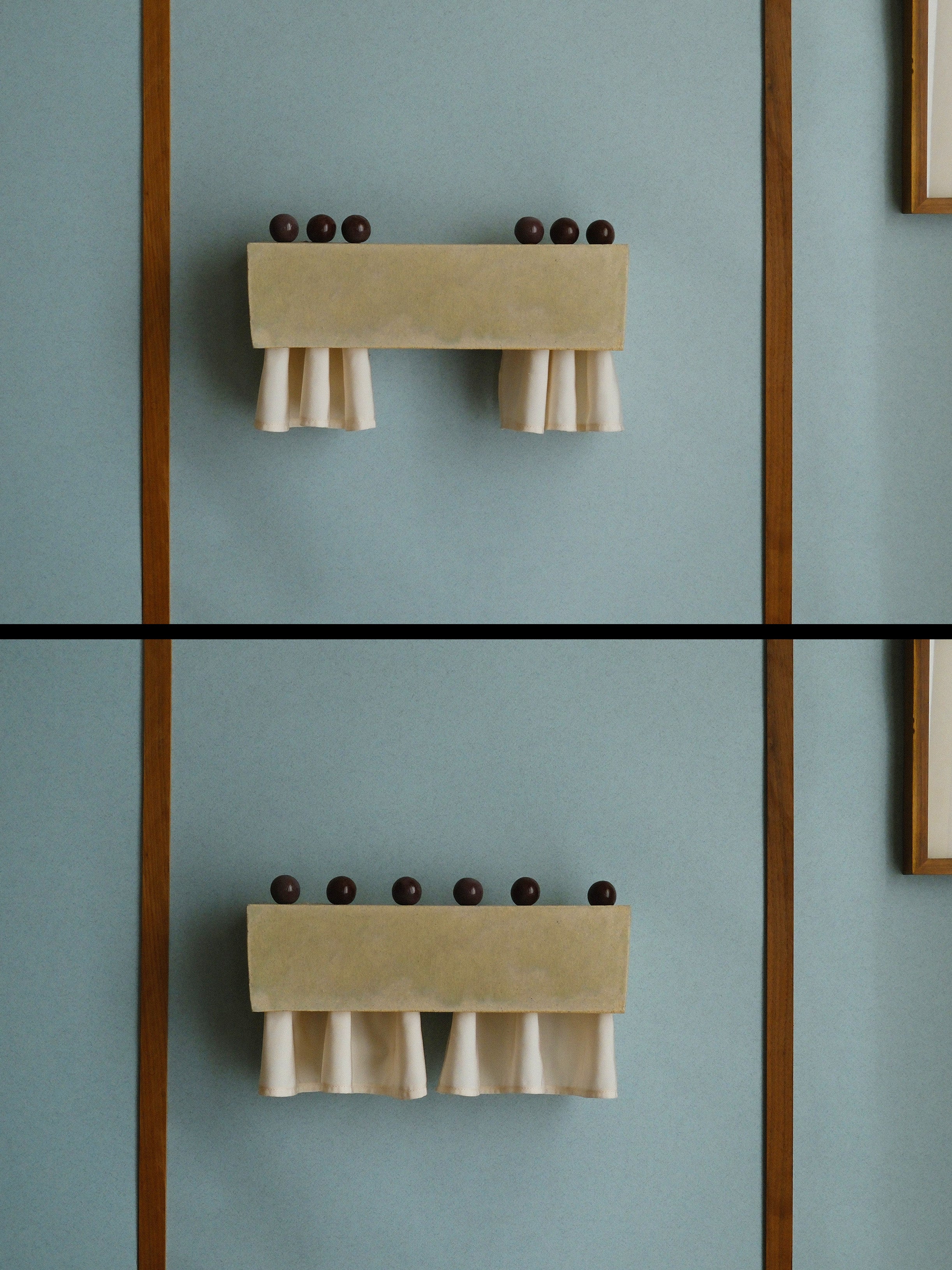 Ceramic Curtain Sconce V2 by Liyang Zhang, Sconces – Claude Home