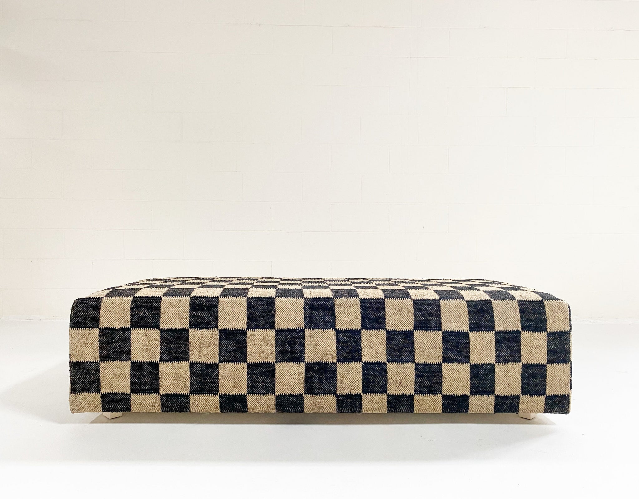The Forsyth Checkerboard Ottoman – Claude Home