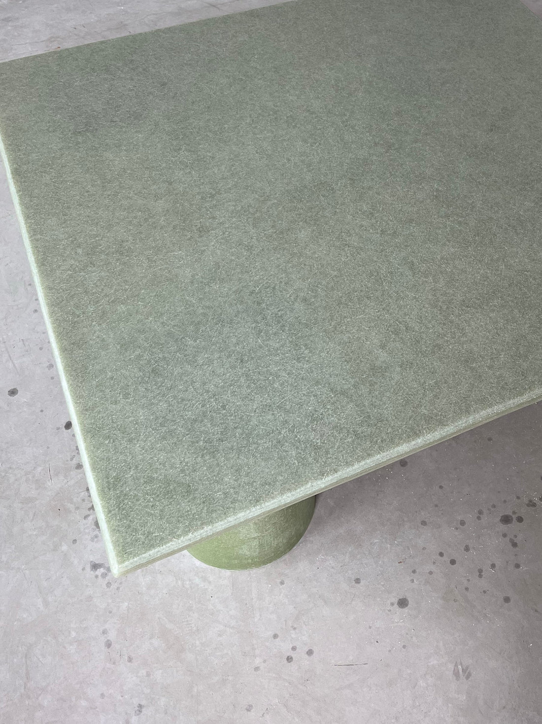 Fiberglass Column Coffee Table, Raw Green by Vava Objects, Coffee ...