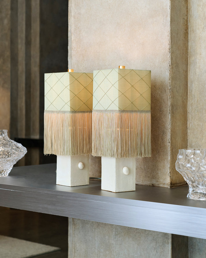 Fringed Lamp by Analuisa Corrigan, Table Lamps – Claude Home