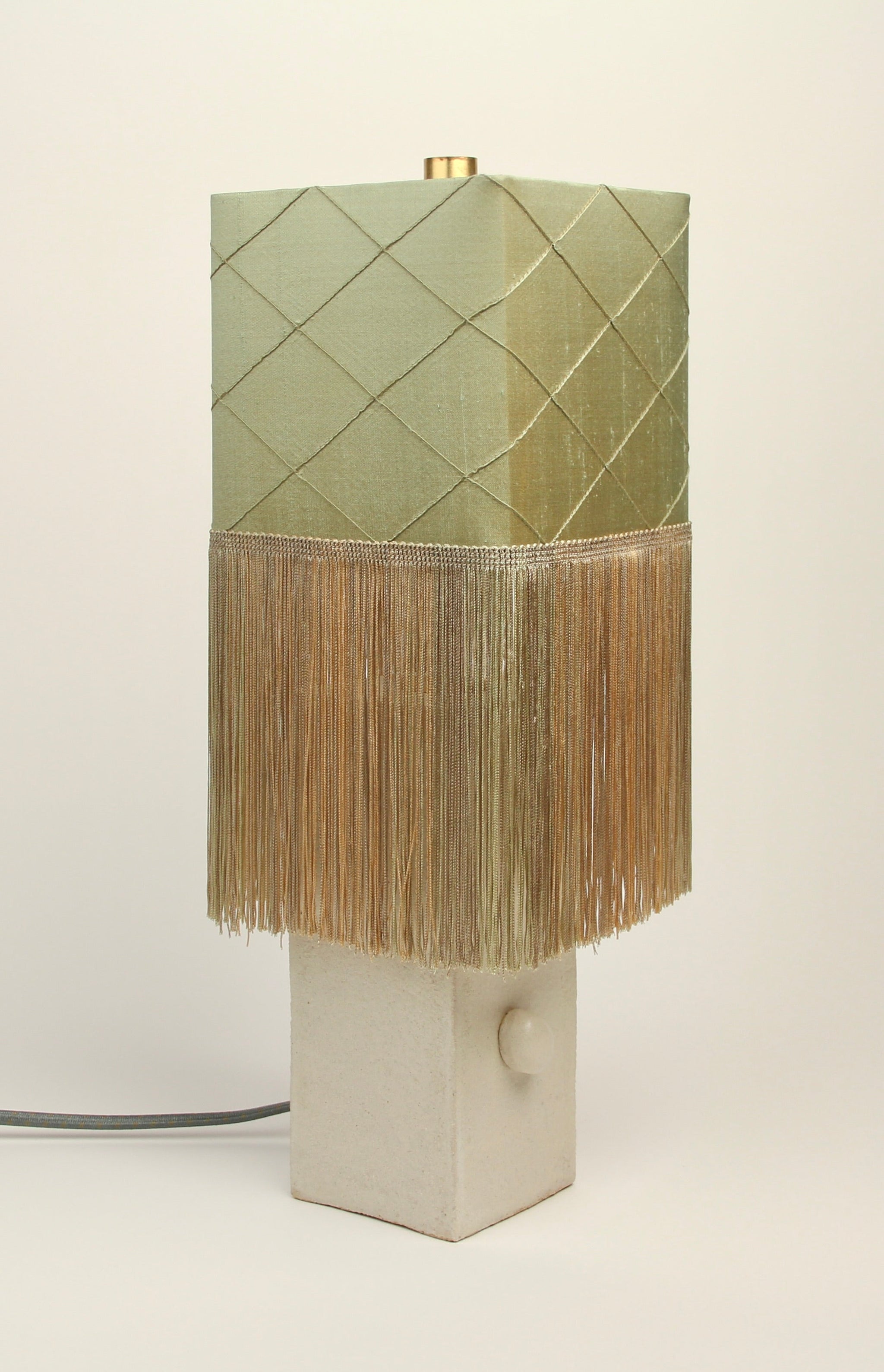 Fringed Lamp by Analuisa Corrigan, Table Lamps – Claude Home