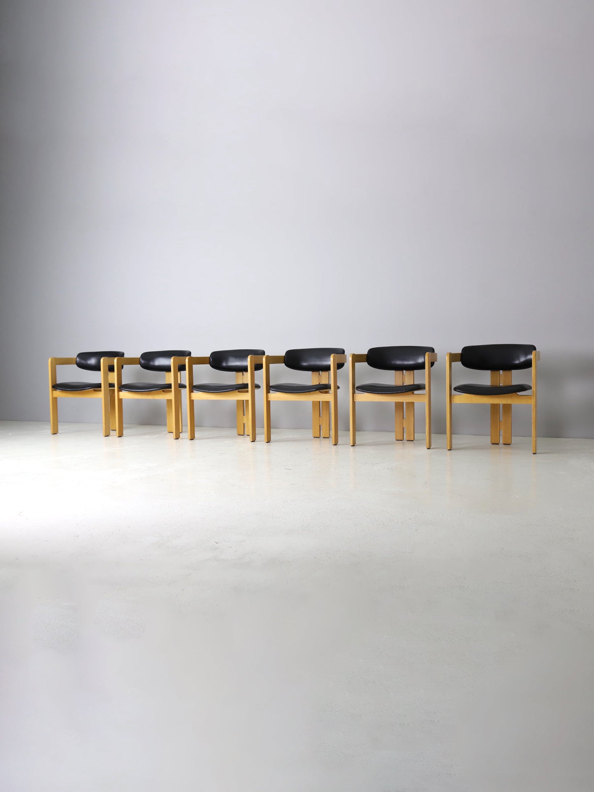 Italian Tobia Scarpa Style Dining Chairs - Set of 6, Dining Chairs ...