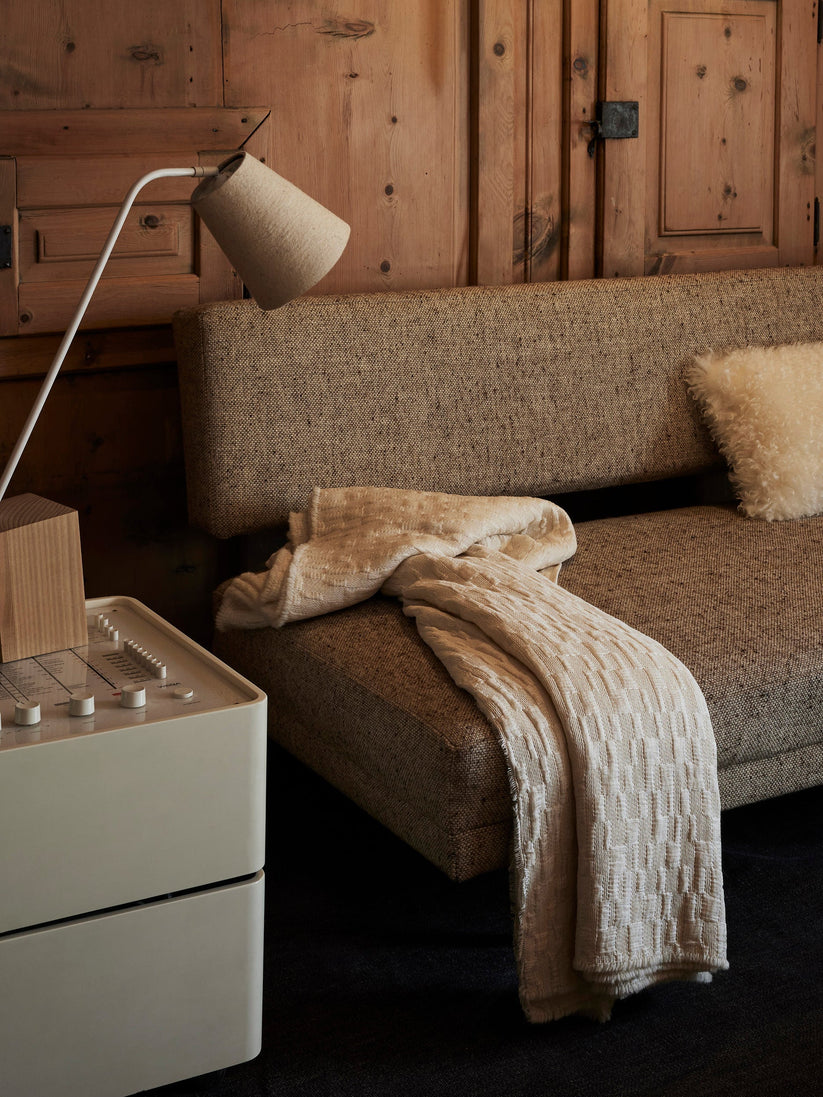 Layal Blanket in Bianco, Blankets – Claude Home