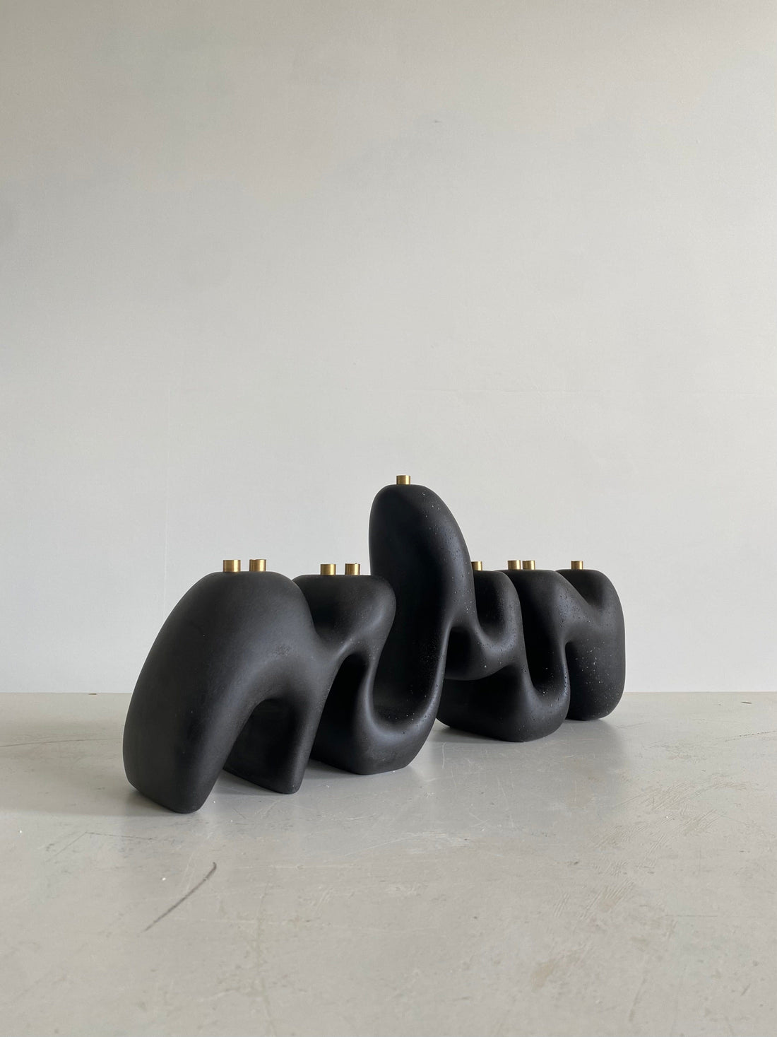 Menorah Sculpture II by Hannah Polskin, Granite Stone, Sculptures ...