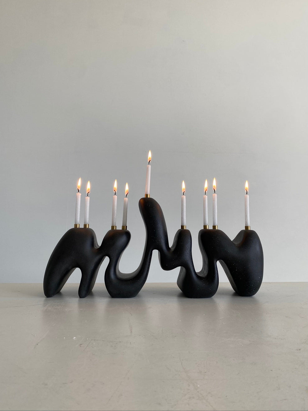 Menorah Sculpture II by Hannah Polskin, Granite Stone, Sculptures ...