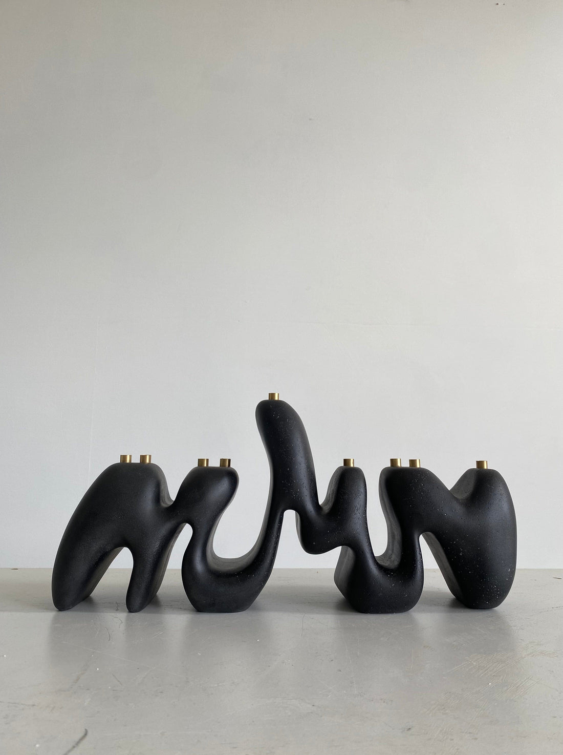 Menorah Sculpture II by Hannah Polskin, Granite Stone, Sculptures ...