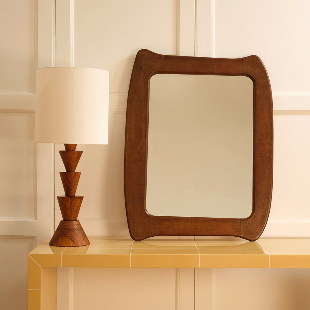 Organic Wooden Mirror - France, 1960s, Mirrors – Claude Home
