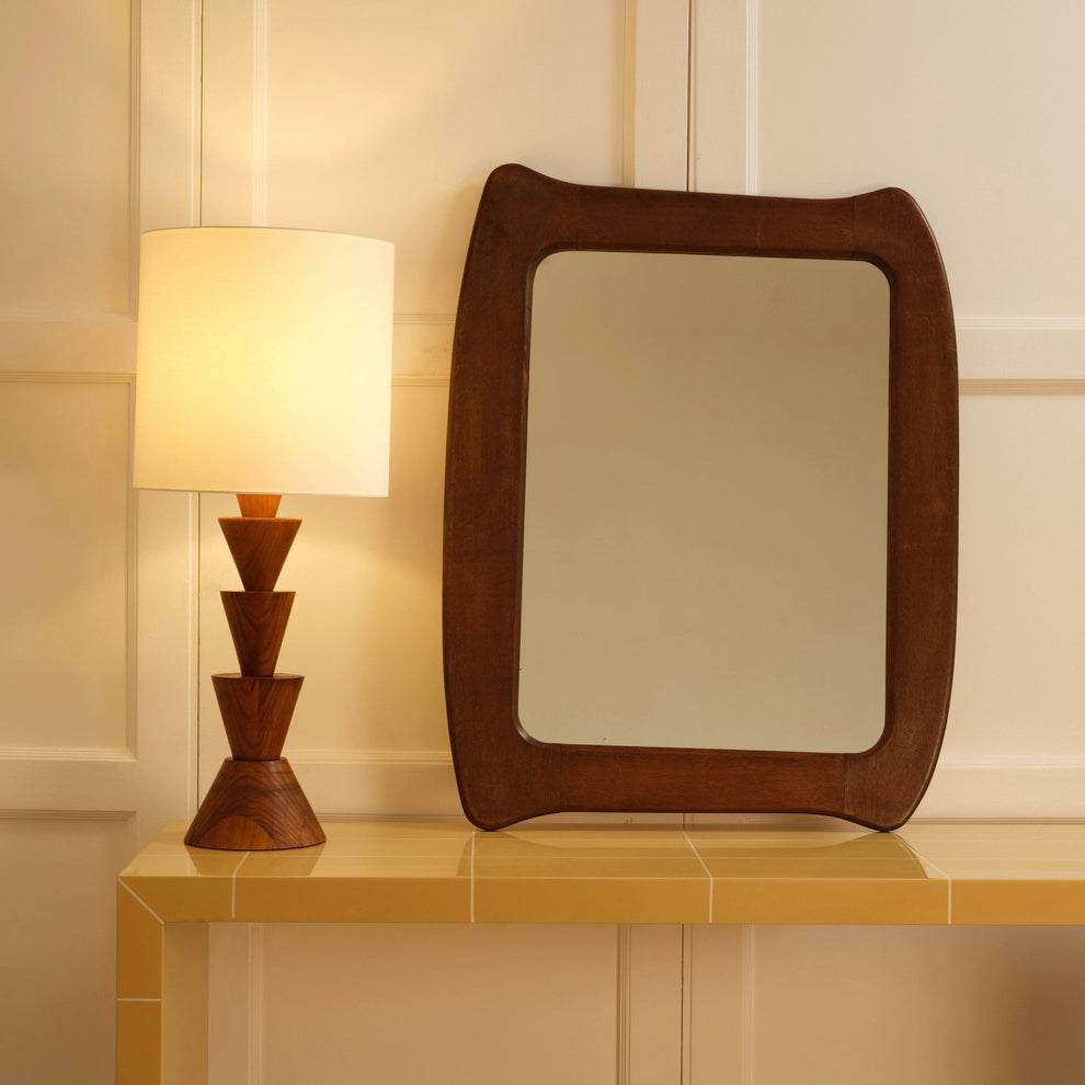 Organic Wooden Mirror - France, 1960s, Mirrors – Claude Home