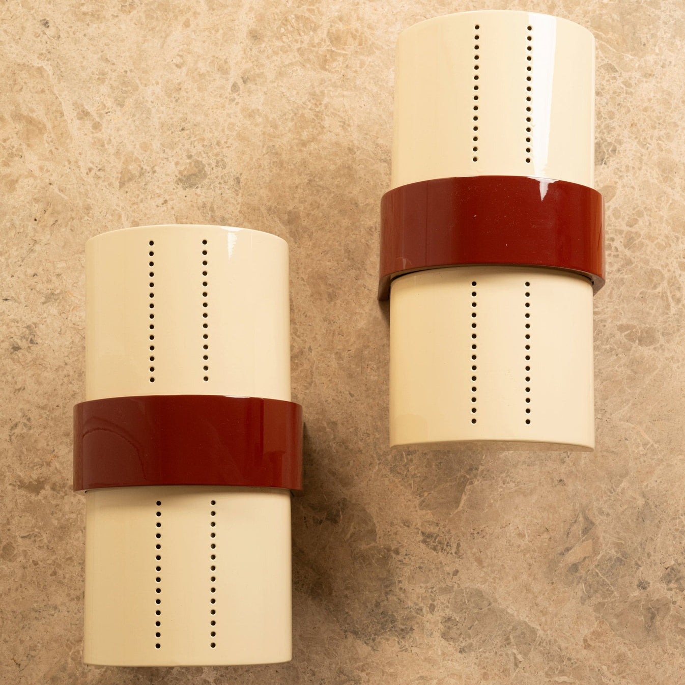 Pair of Pierced Wall Sconces - Italy, Sconces – Claude Home