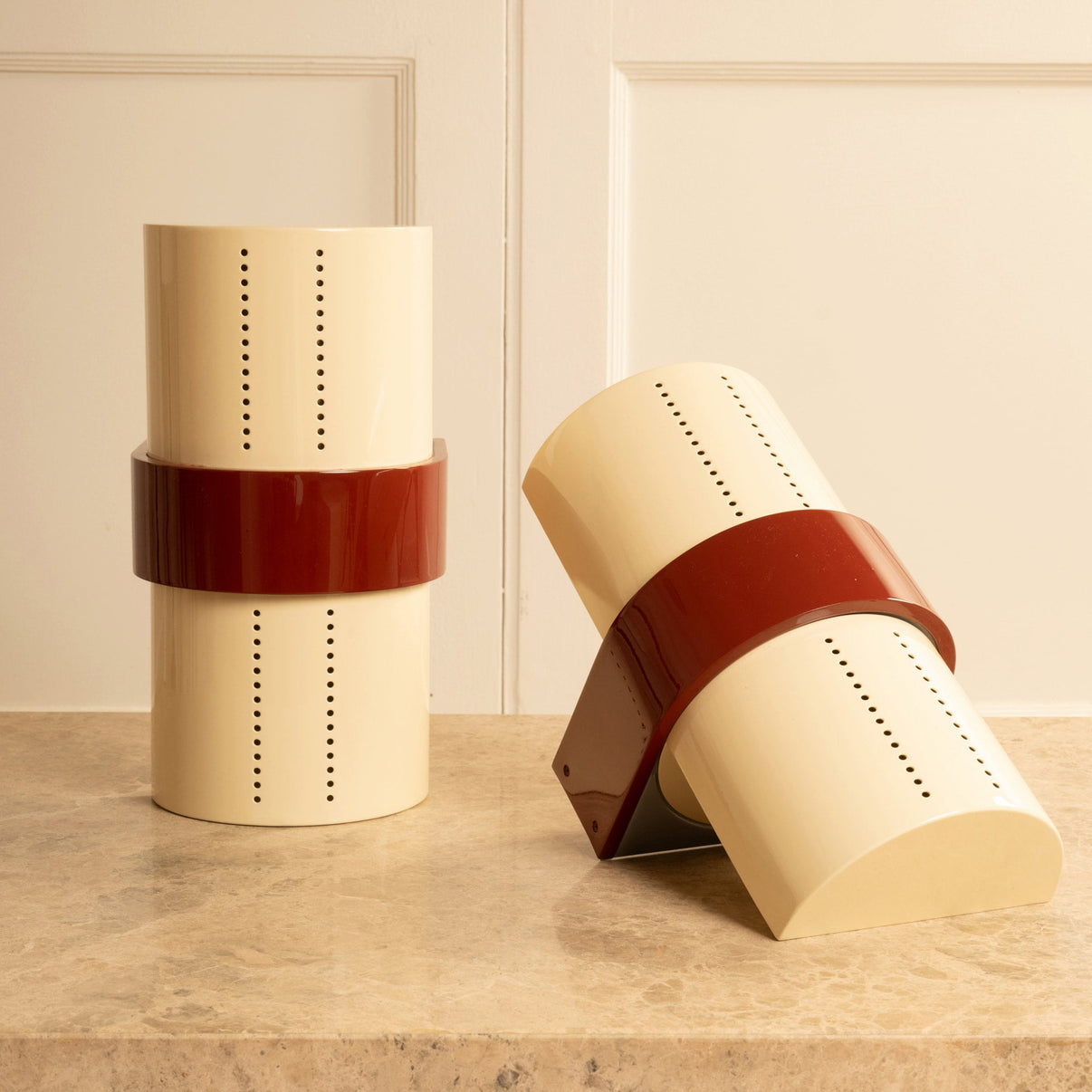 Pair of Pierced Wall Sconces - Italy, Sconces – Claude Home