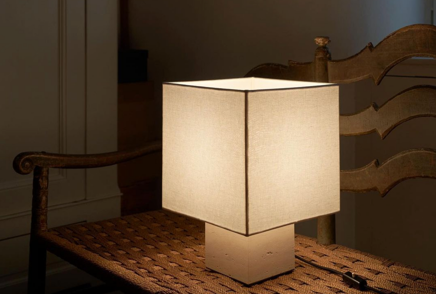 Roma I Table Lamp in White by Nassi, Table Lamps – Claude Home