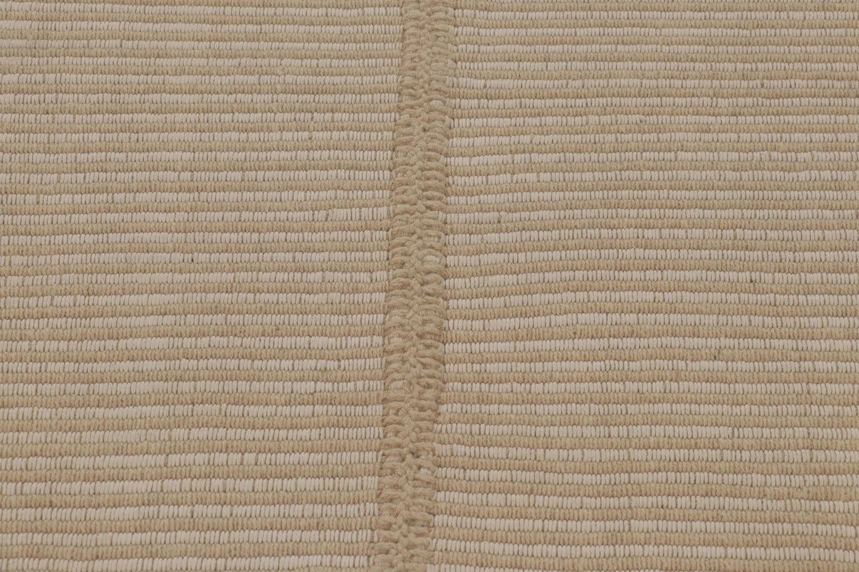 Rug & Kilim's Contemporary Accent Kilim, Square Rug in Cream and White ...