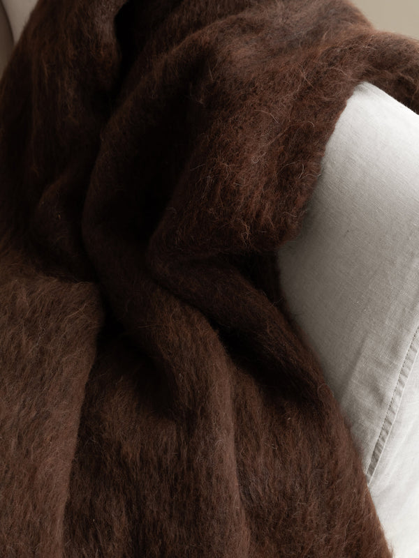 Sama Chocolate Throw, Throws – Claude Home