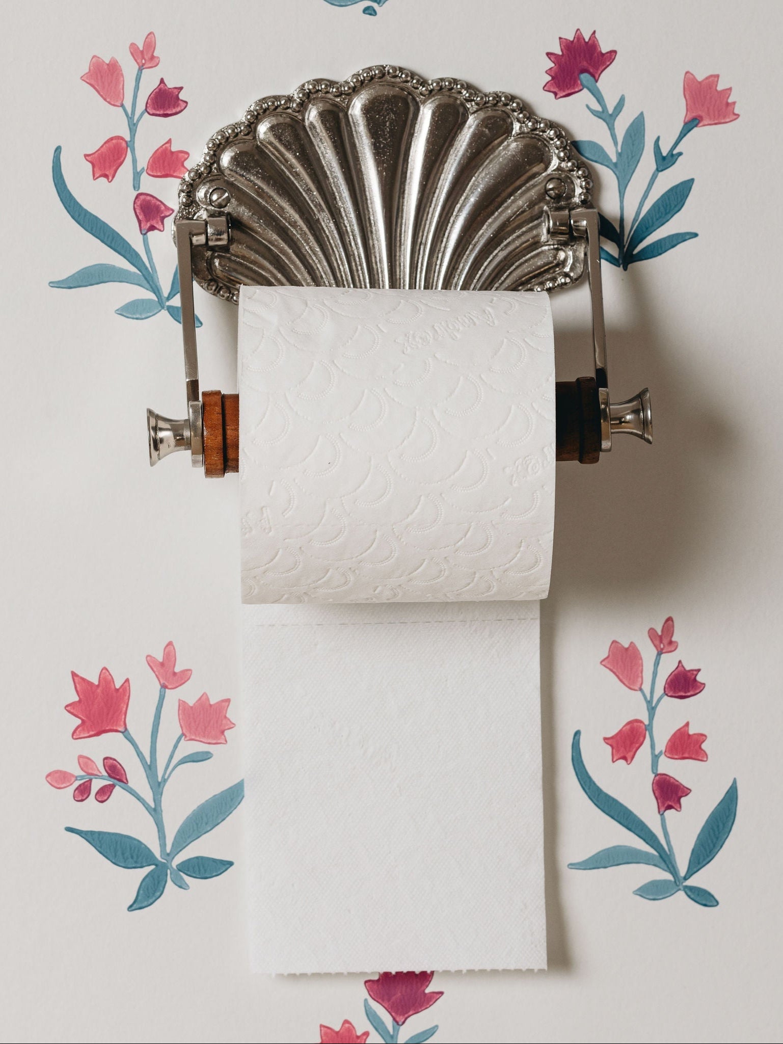 Shell Brass Toilet Roll Holder, Bath – Claude Home