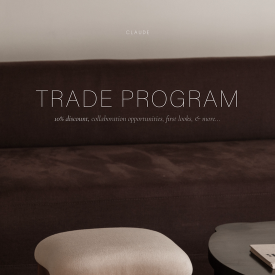Designer Trade Program – Claude Home