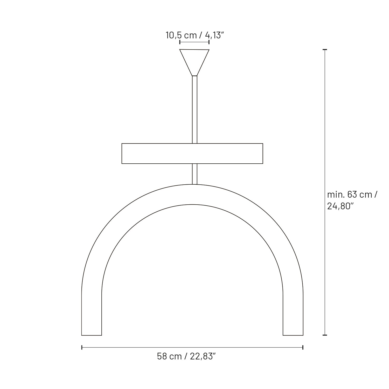 TRN Model E1 Ceramic Pendant Light - Silver Finish, Pendant Lights ...
