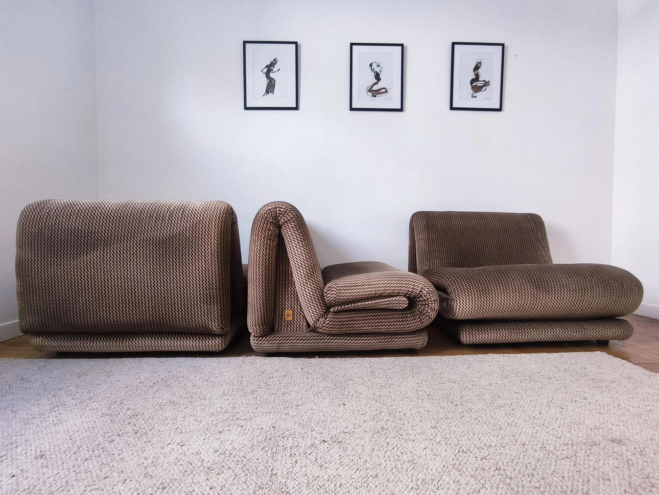 3-Module Sofa - Italy 70s, Sofas – Claude Home