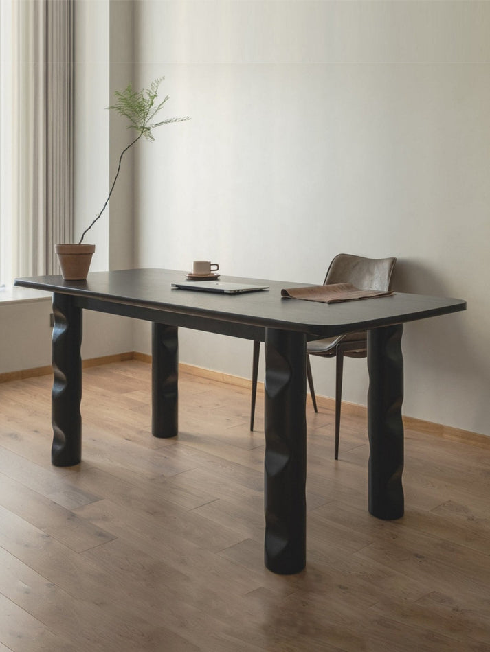 Wave Dining Table - Black, Dining Tables – Claude Home