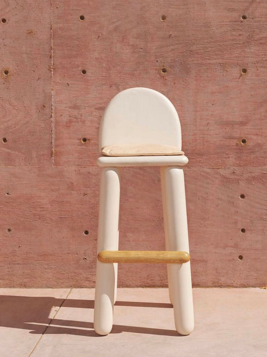 White Moon Stool, Bar Stools – Claude Home
