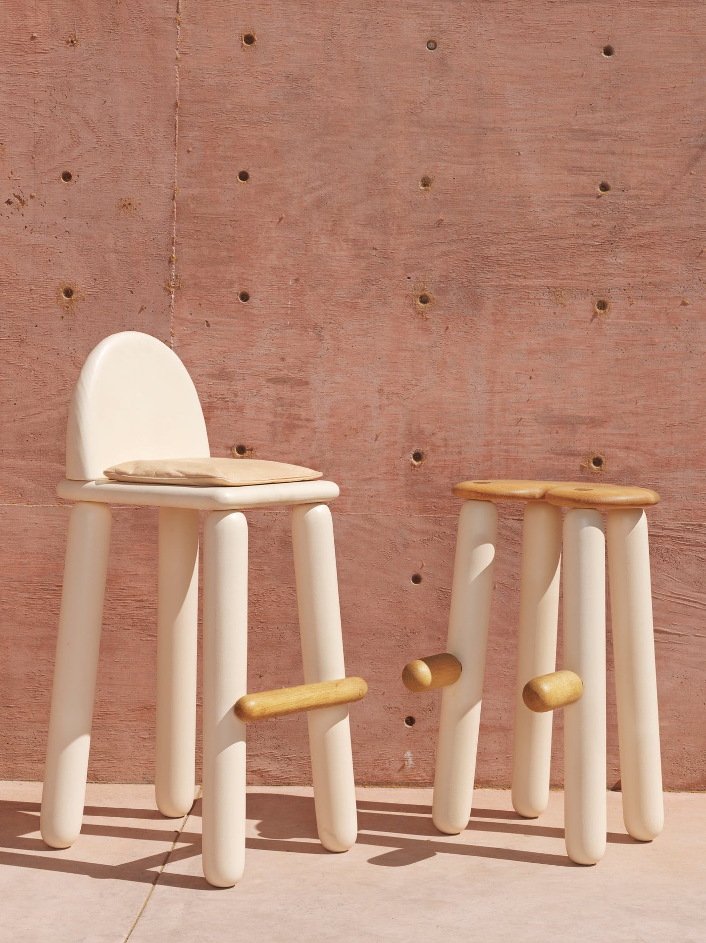 White Moon Stool, Bar Stools – Claude Home