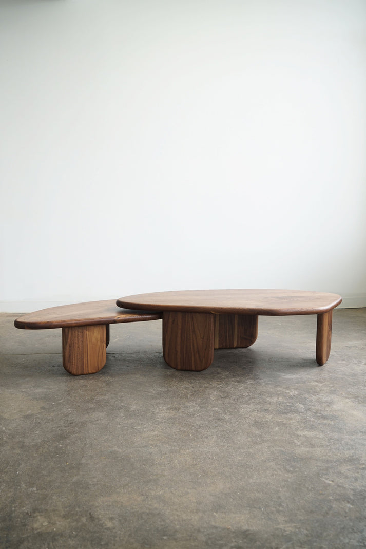 Walnut Coffee Table Set by Last Workshop, Coffee Tables – Claude Home