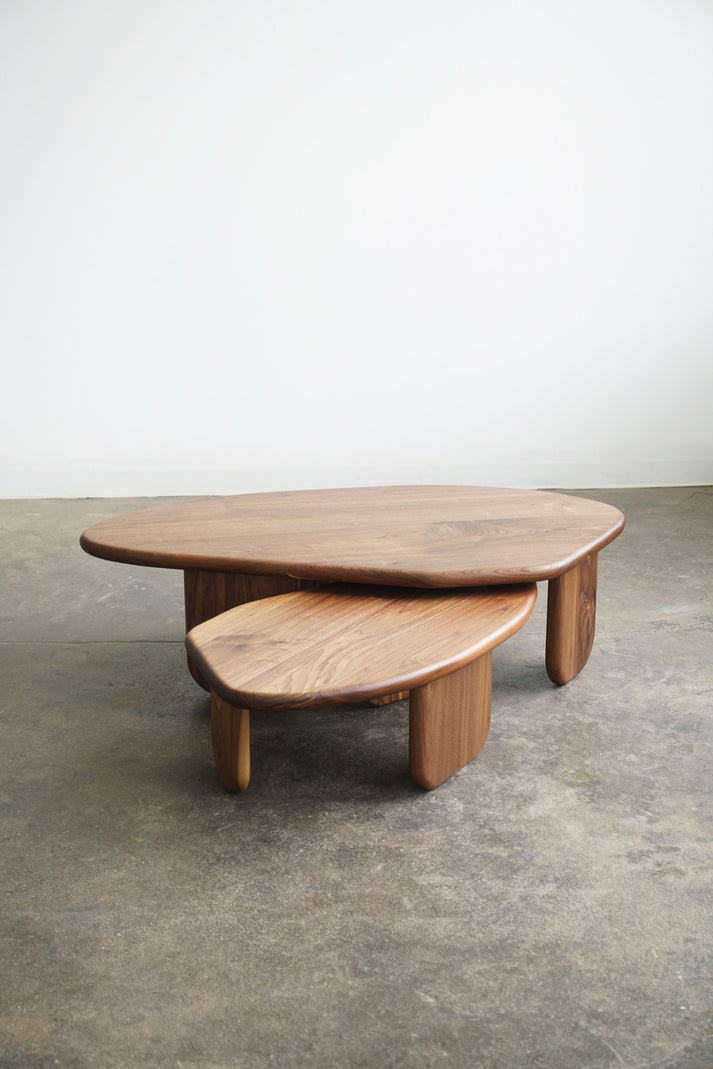 Walnut Coffee Table Set by Last Workshop, Coffee Tables – Claude Home