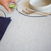 Waxed Linen Tablecloth with Trim, Tablecloth – Claude Home