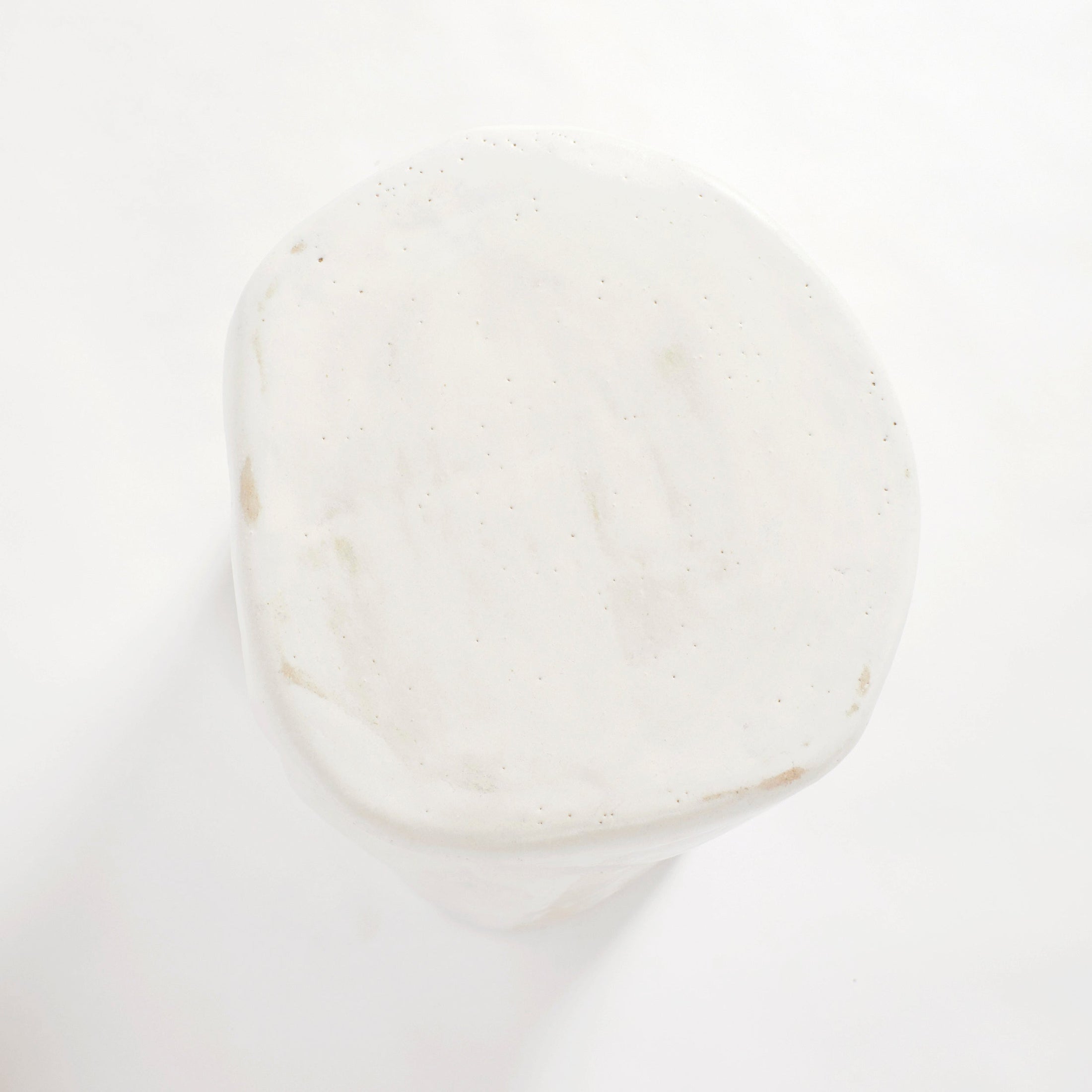 Ceramic Side Table - Small (Custom Shape) in White, End Tables – Claude ...