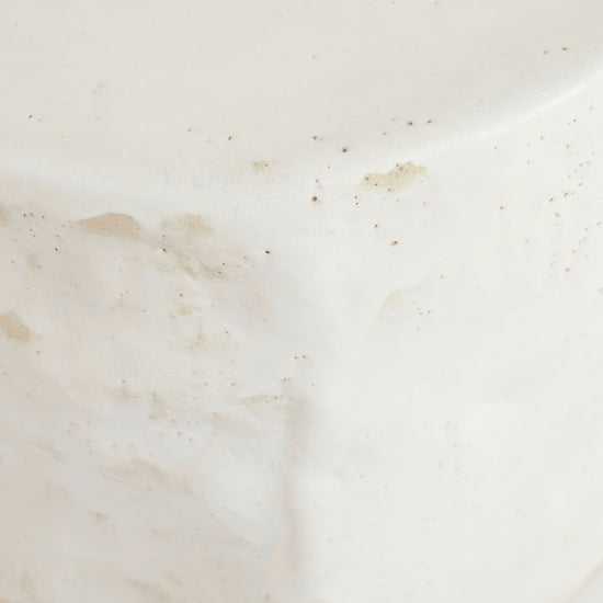 Ceramic Side Table - Small (Custom Shape) in White, End Tables – Claude ...