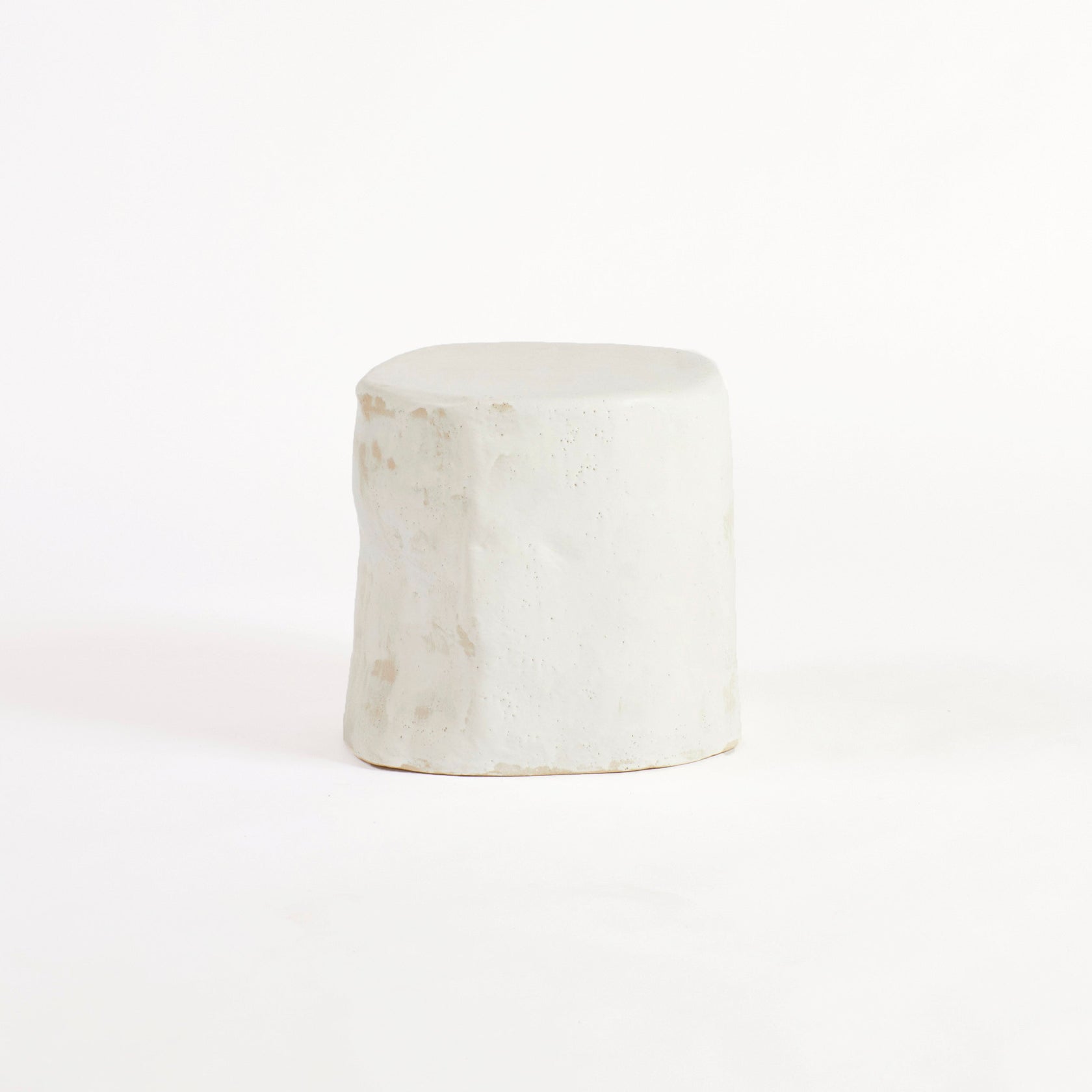 Ceramic Side Table - Small (Custom Shape) in White, End Tables – Claude ...