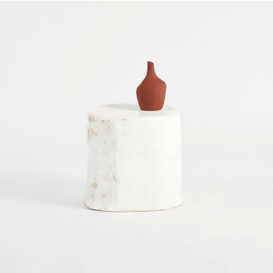 Ceramic Side Table - Small (Custom Shape) in White, End Tables – Claude ...