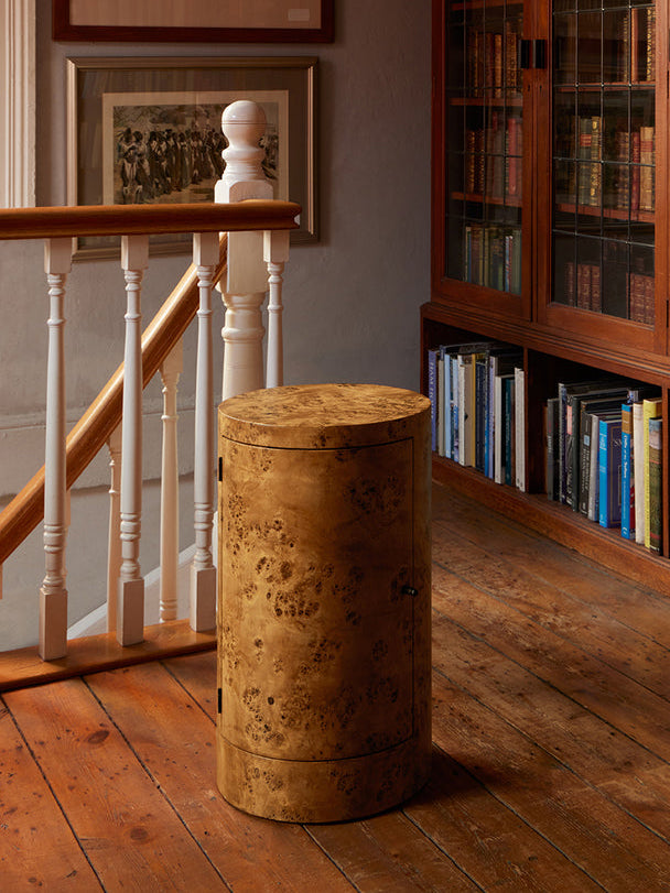 Constant Nightstand - Poplar Burl, Nightstands – Claude Home