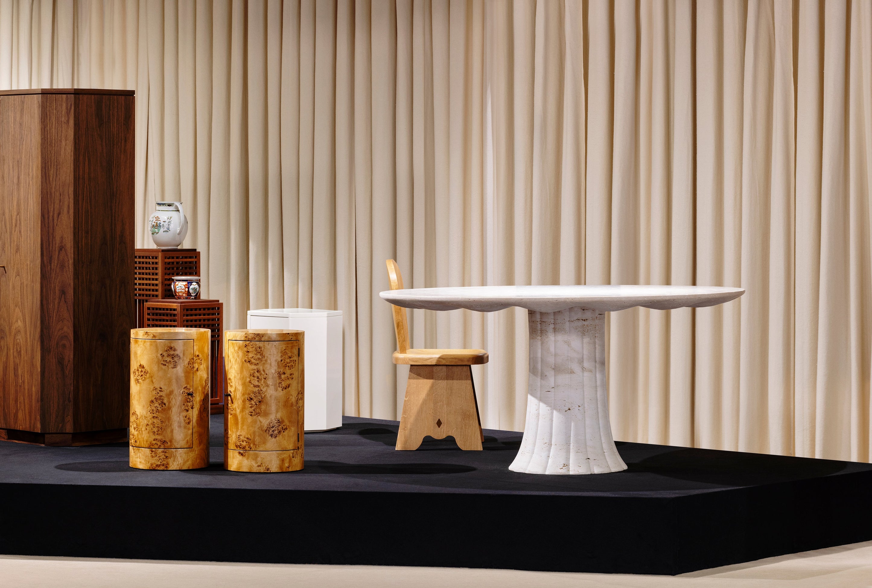 Constant Nightstand - Poplar Burl, Nightstands – Claude Home