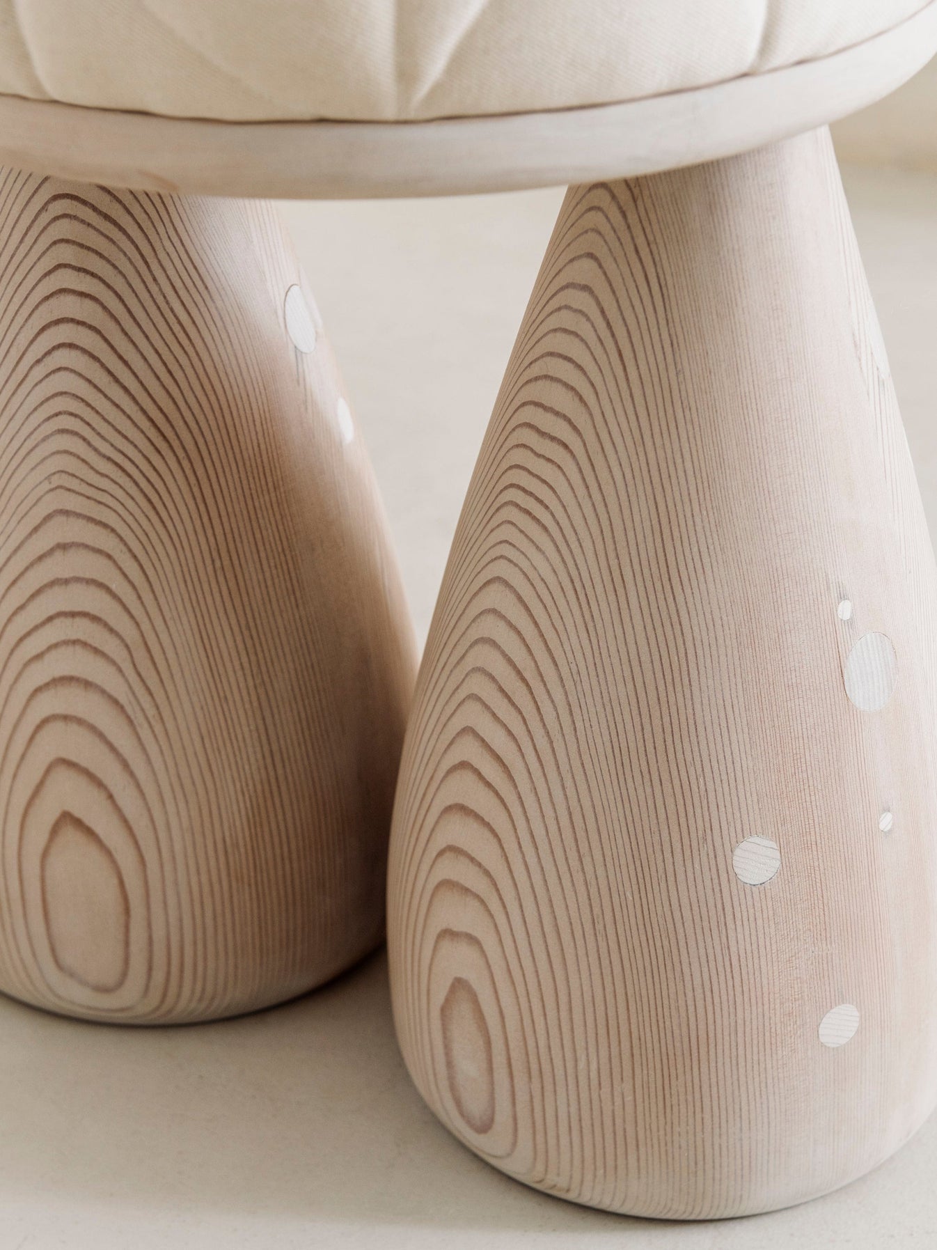 Contemporary Quilted Stool by Studio Sam Klemick, Stools – Claude Home