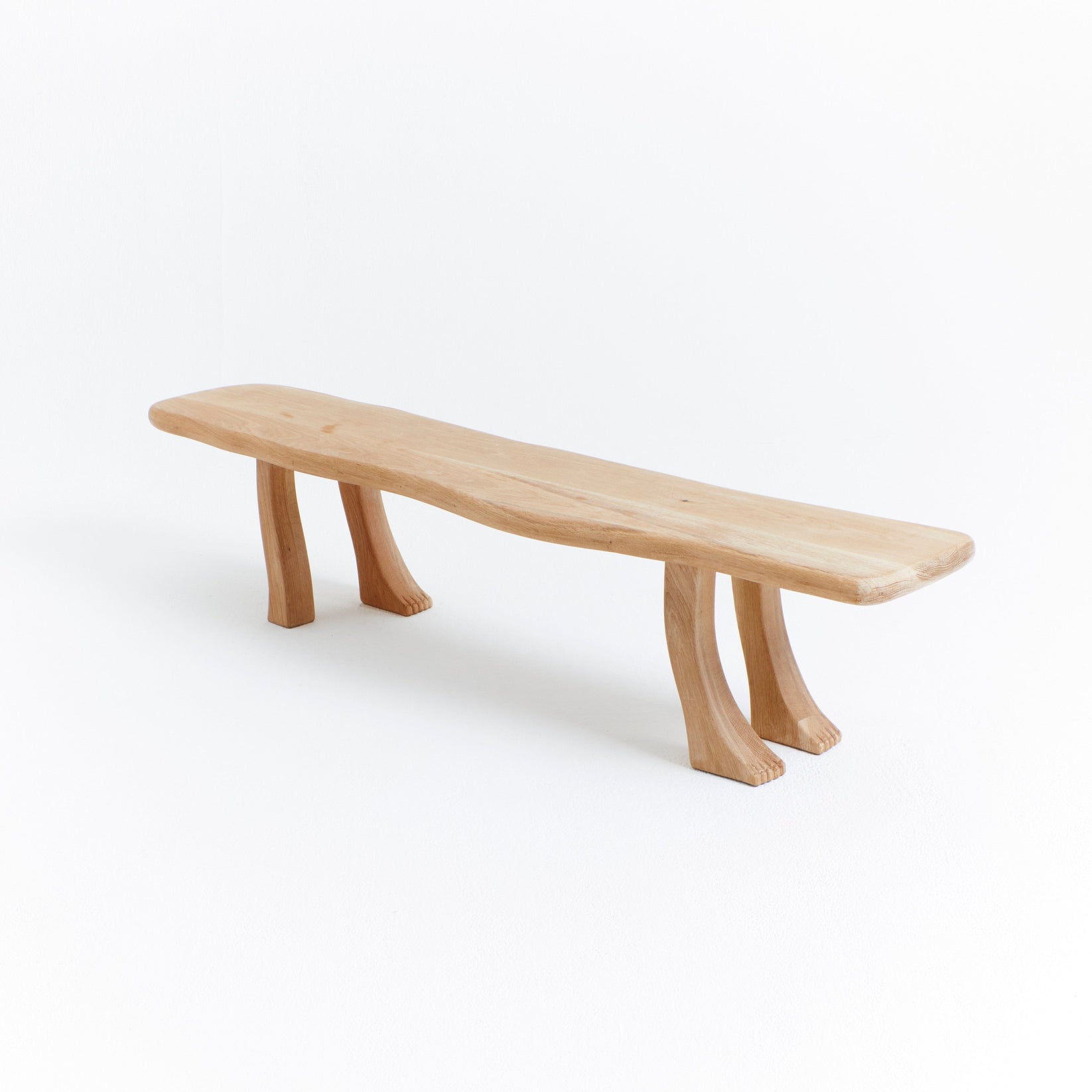 Foot Bench in Oak, Benches – Claude Home