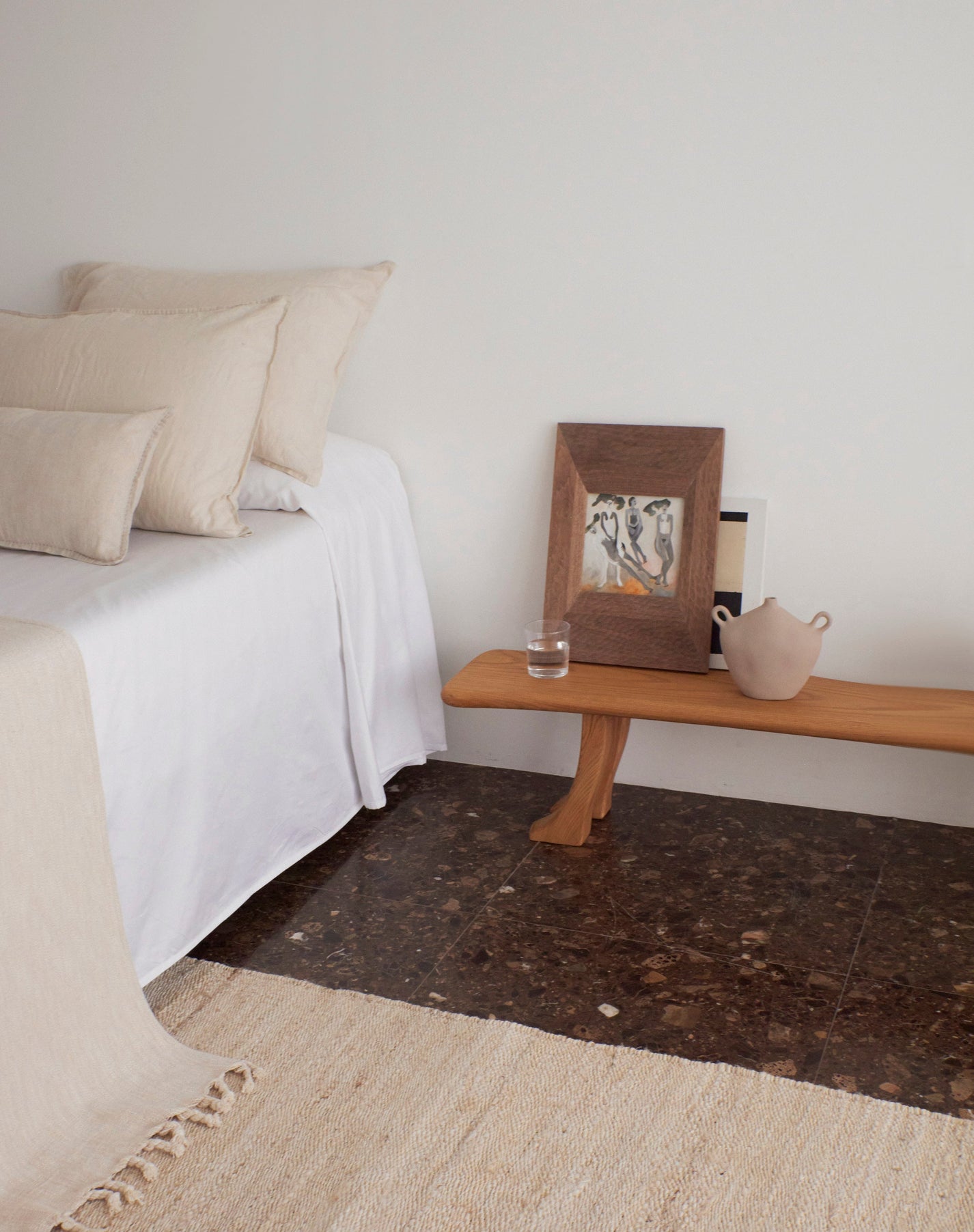 Foot Bench in Oak, Benches – Claude Home