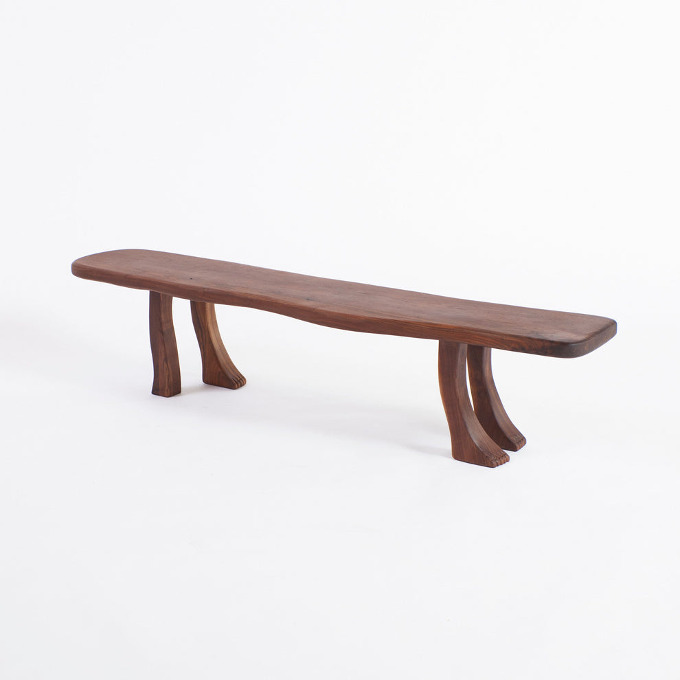 Foot Bench in Walnut, Benches – Claude Home