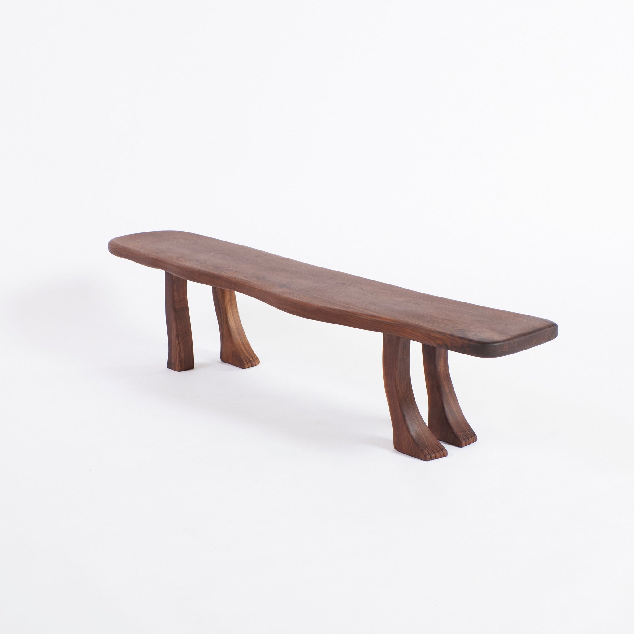 Foot Bench in Walnut, Benches – Claude Home