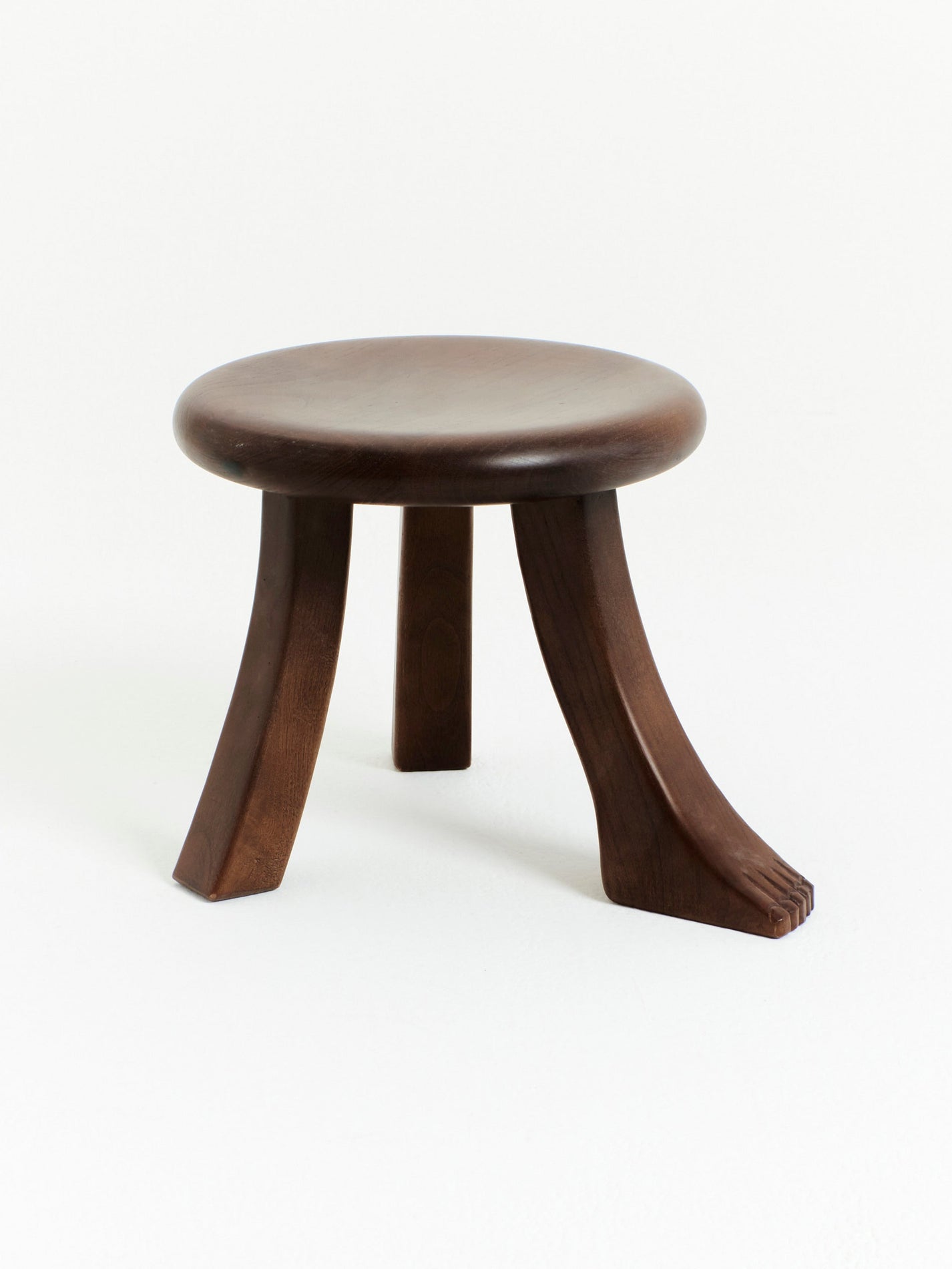 Foot Stool in Chestnut Brown, Stools – Claude Home
