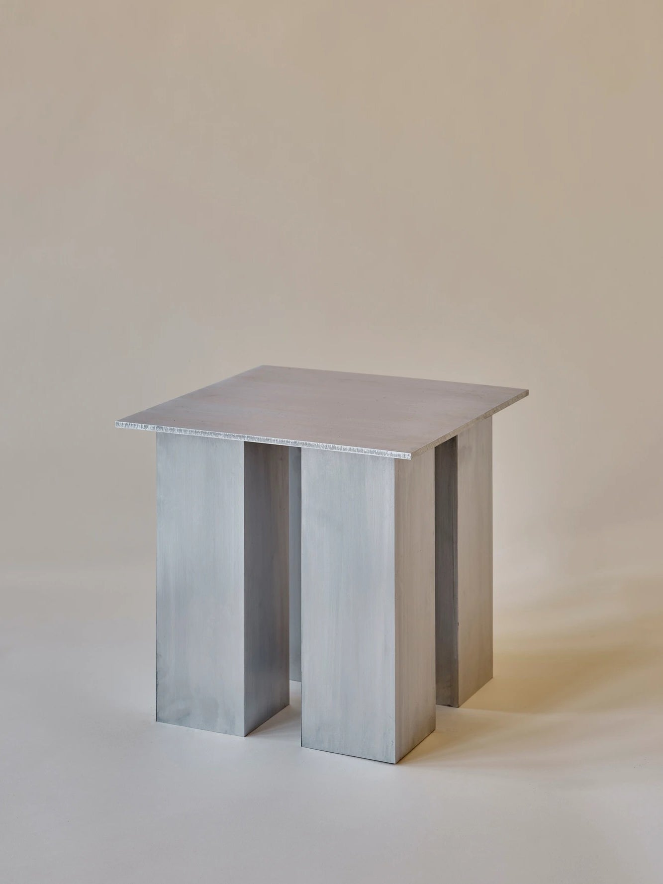 Miter Side Table in Aluminum, End Tables – Claude Home
