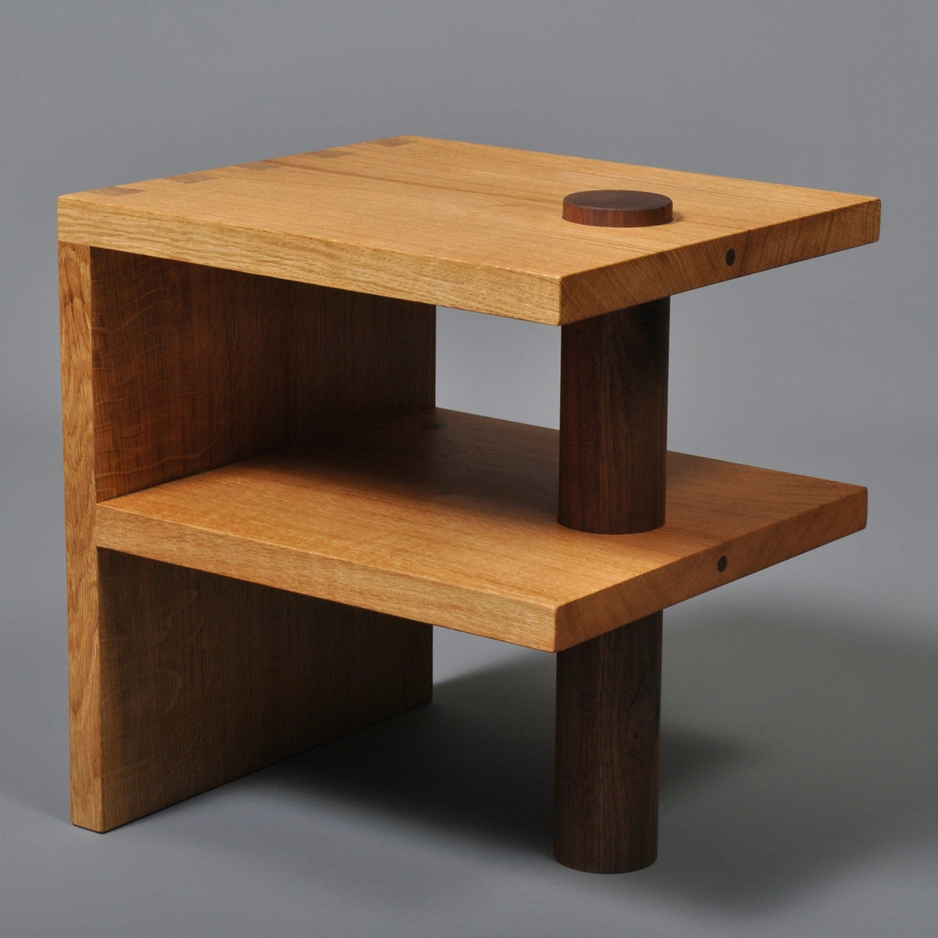 Oak & Walnut End Table, End Tables – Claude Home