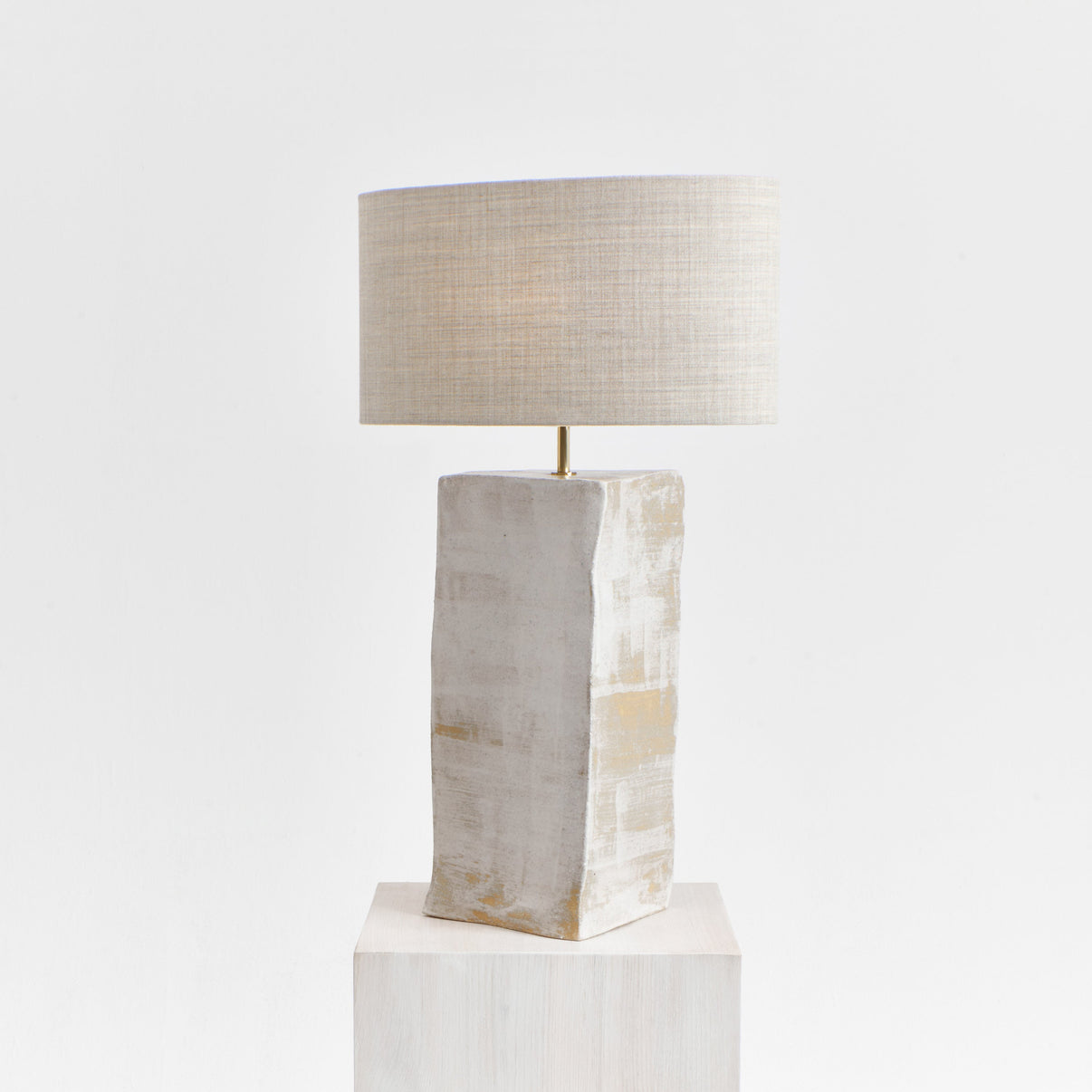 Rectangular Ceramic Light in Brushed White by Project 213A, Table Lamps ...