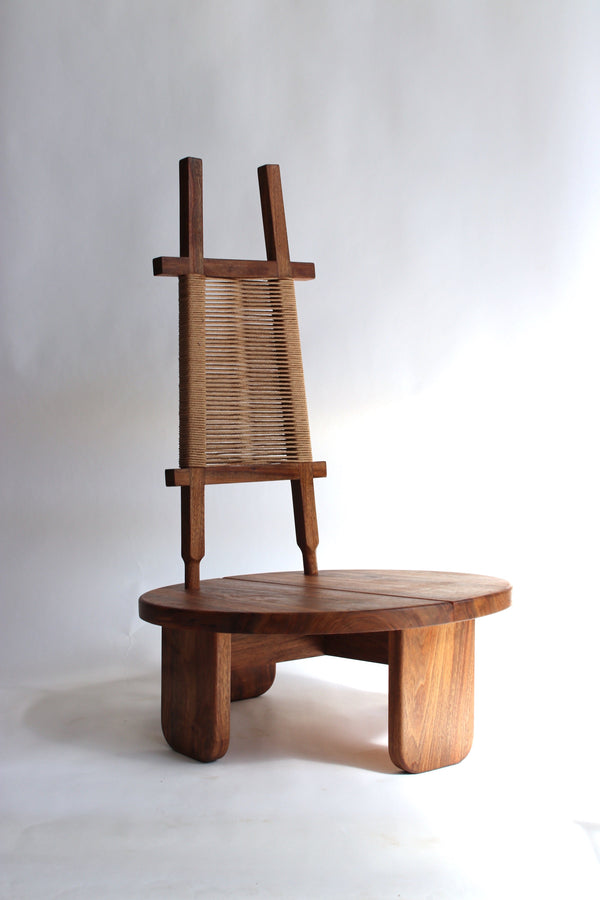 Wilson Walnut Chair - Roped Back, Chairs – Claude Home
