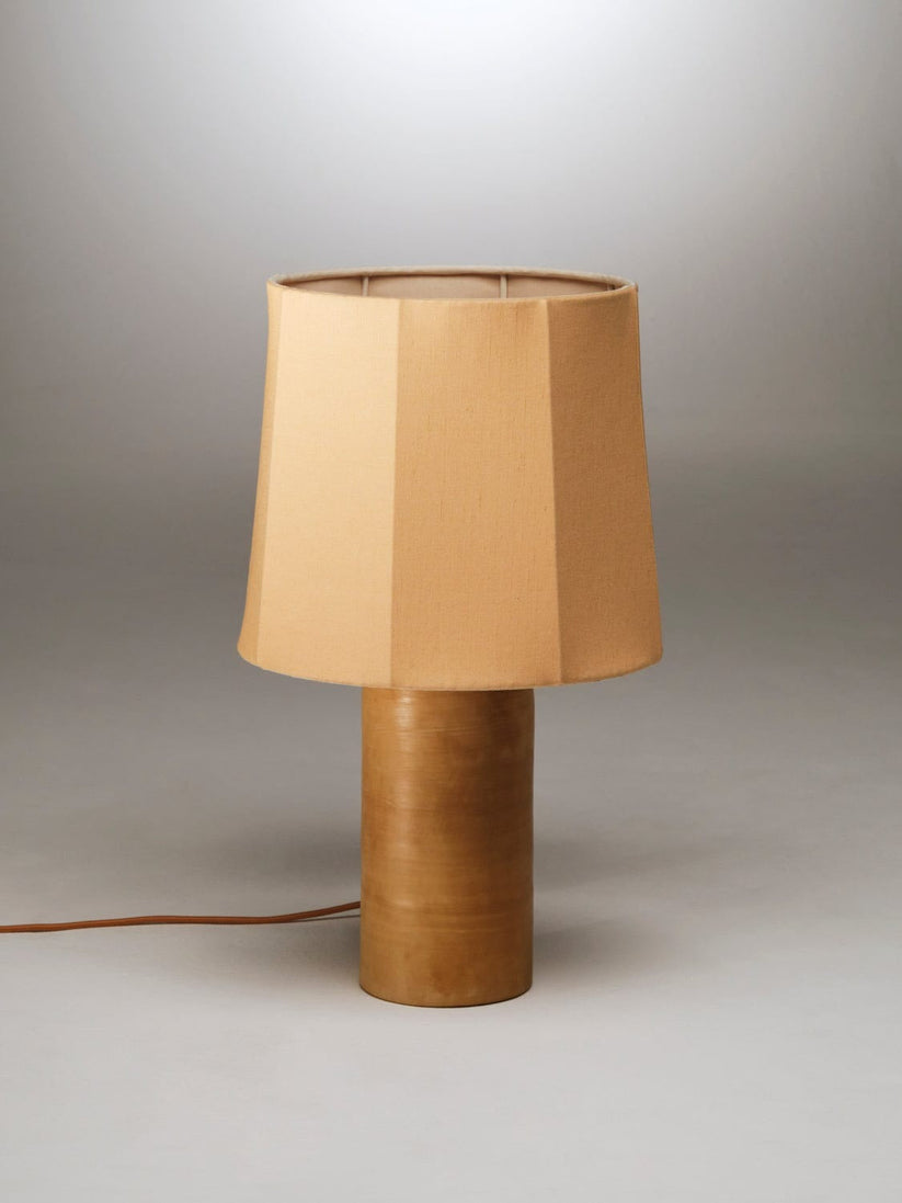 Sonora Linen Table Lamp in Sand by Nassi, Table Lamps – Claude Home